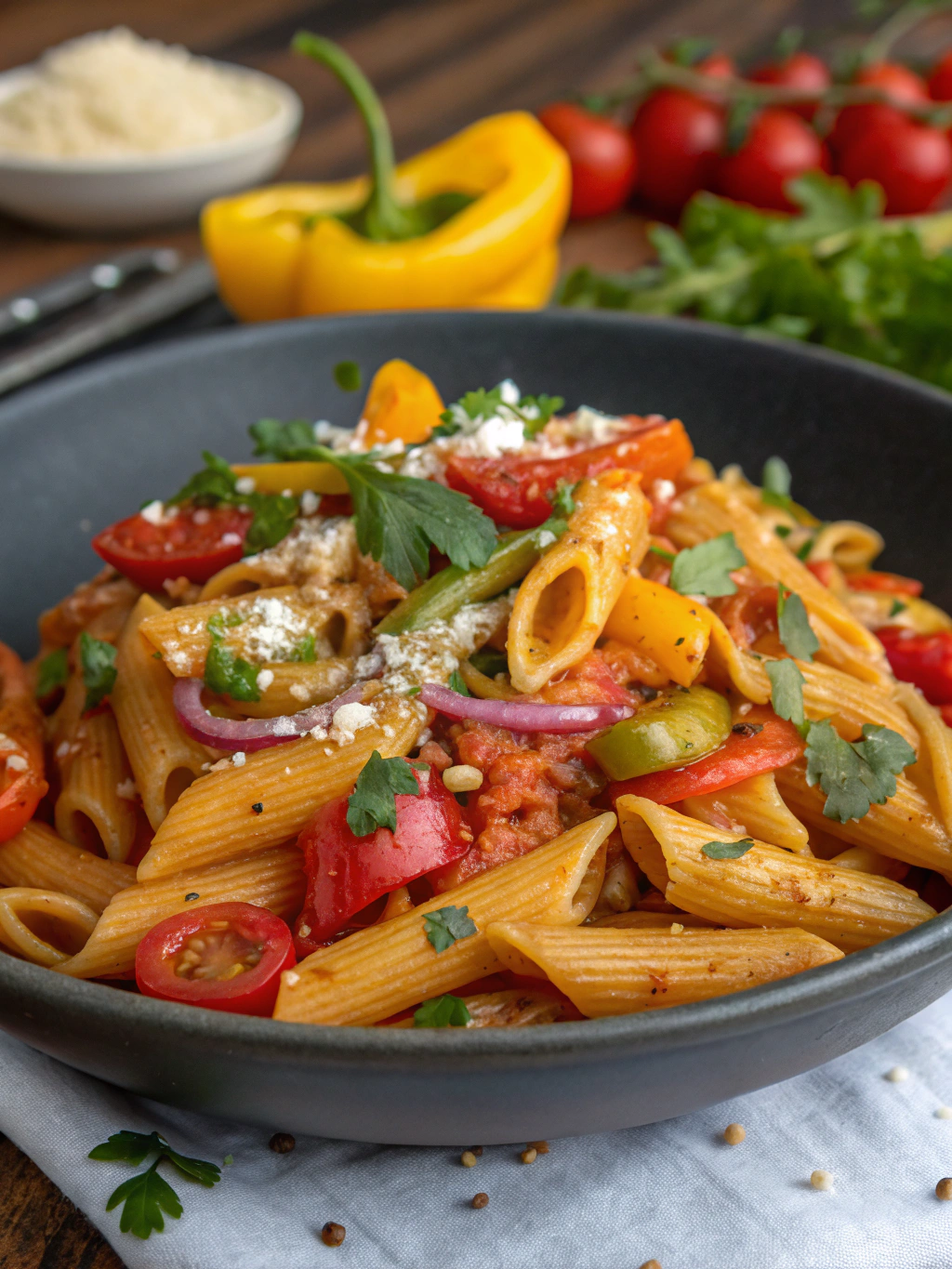 Rasta Pasta Recipe That Blends Creamy Heat with Bold Caribbean Flavor ...