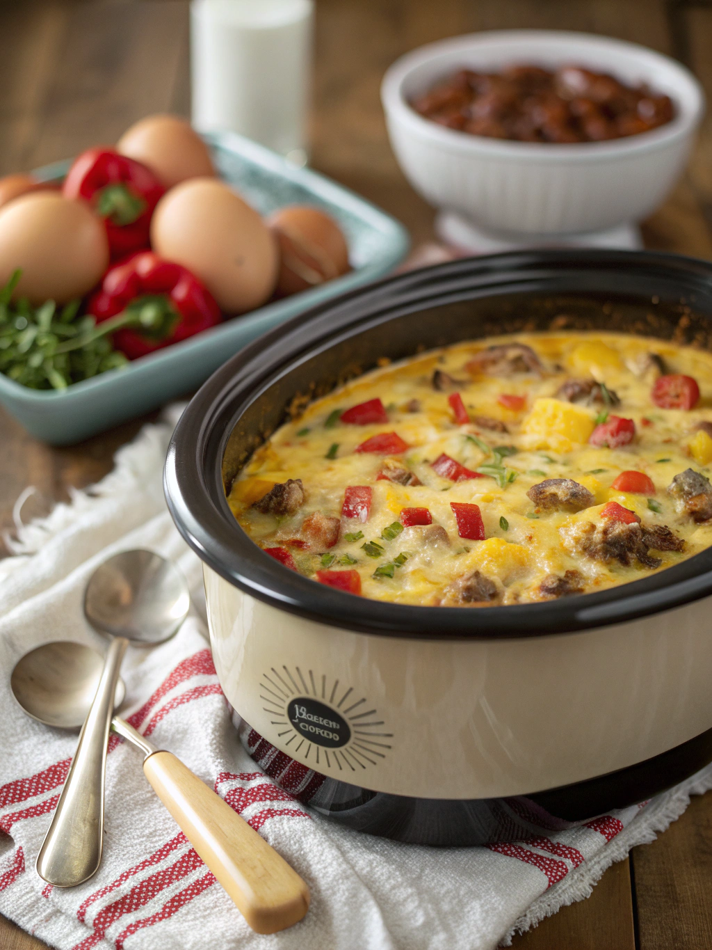 The most Amazing Effortless crockpot breakfast casserole ever - Recipes ...
